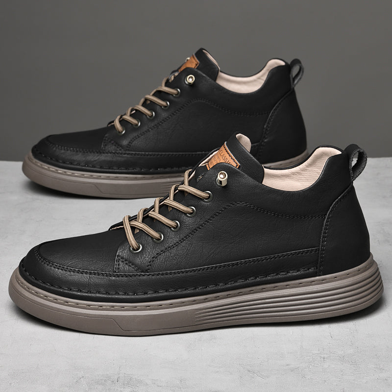 Leather Height Boosting Sneakers | Callan 6cm Boost